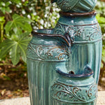 Cora 3-Tier Ceramic Pots Water Feature - Perfect for Outdoors ...