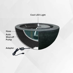 Luna Bowl Fountain - Indoor & Outdoor Elegance — Fountainland