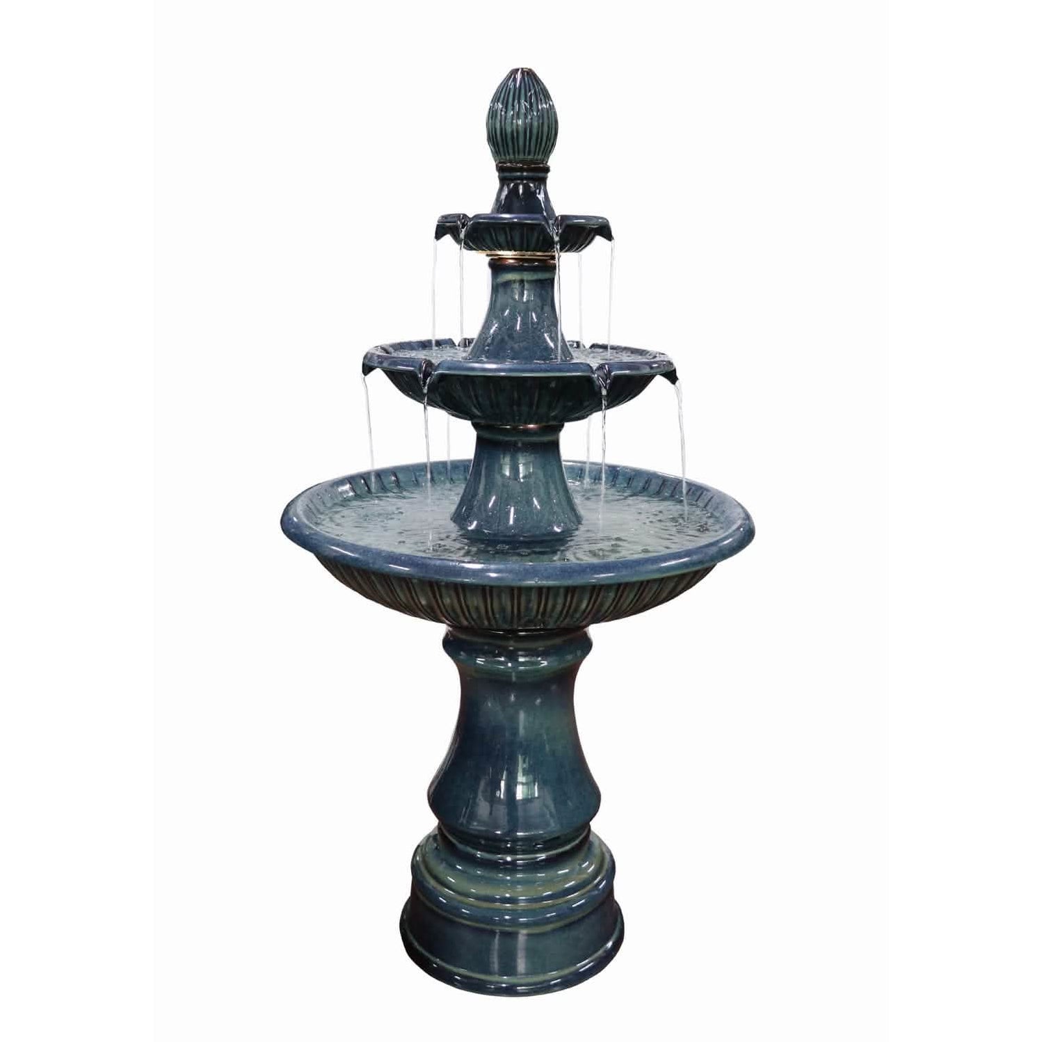 Regal 3-Tier Ceramic Water Fountain - Tall 115cm — Fountainland