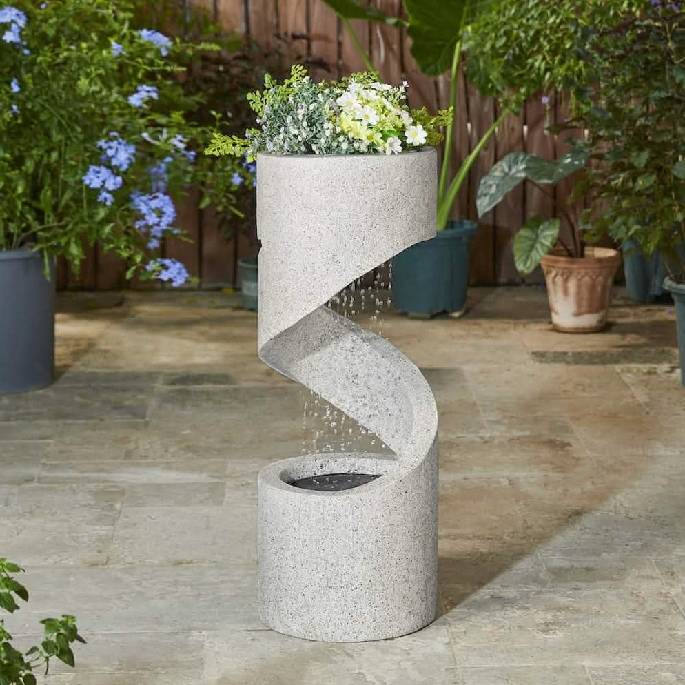 Regen Rain Garden Water Feature - Spiral Design 80cm — Fountainland