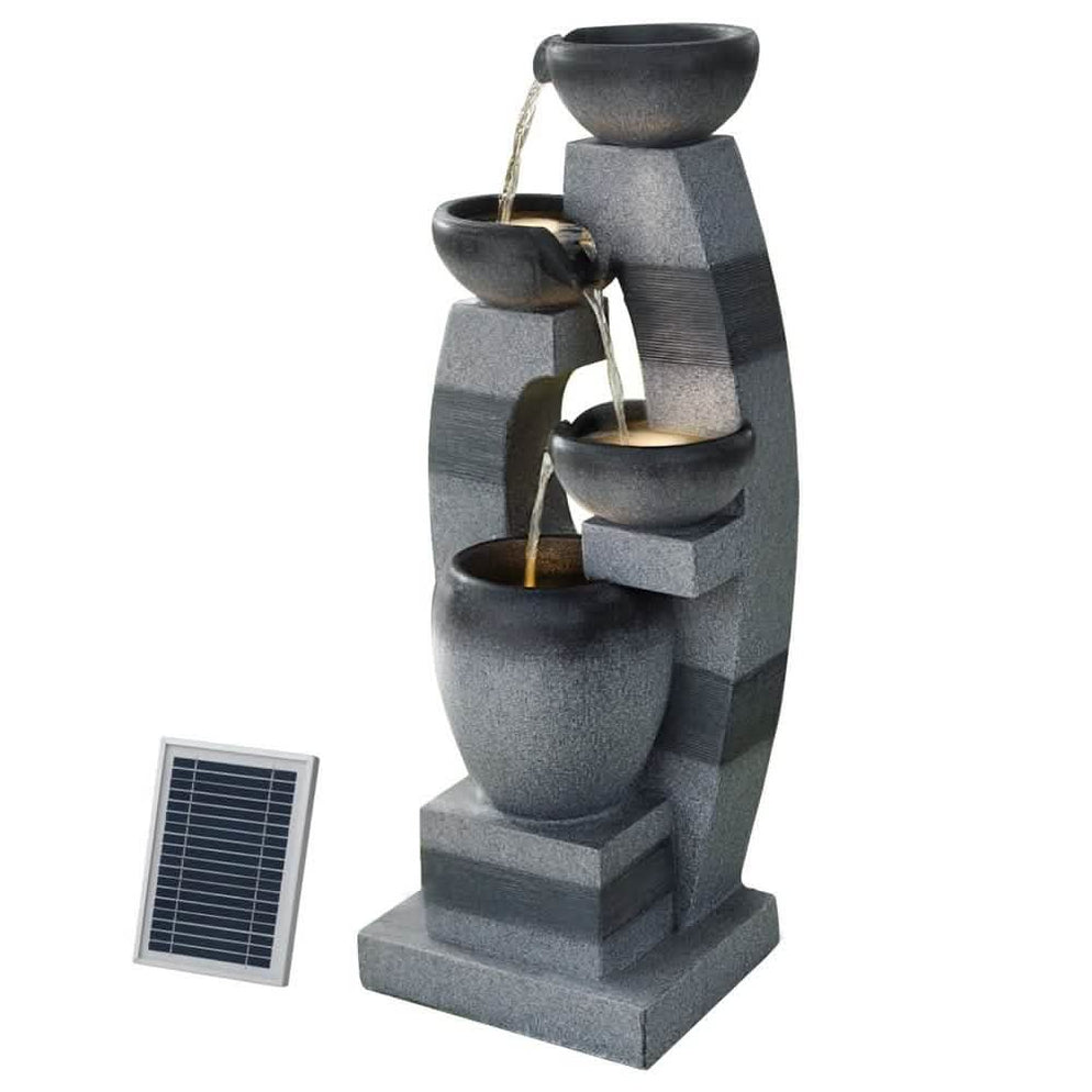 Solar Arc Flow 4-Tier Cascading Water Feature — Fountainland
