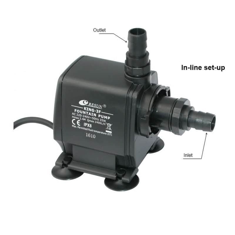 Resun King 3 & 3F Water Pump for Fountains & Ponds - 2400LPH — Fountainland